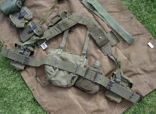 Kit - US Vietnam Era Alice Webbing and Later Alice Webbing was sold for ...