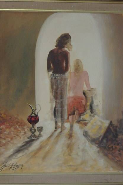 Oils - AN EXQUISITE LARGE ORIGINAL FRAMED STILL LIFE OIL ON BOARD ...