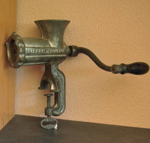 Appliances - Vintage German made hand crank meat grinder/mincer ...
