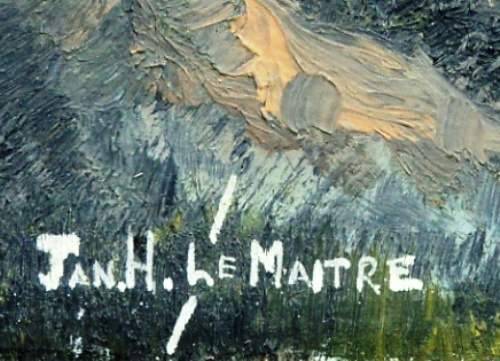 Paintings - Jan H Le Maitre (South African artist) - MOUNTAIN LANDSCAPE ...