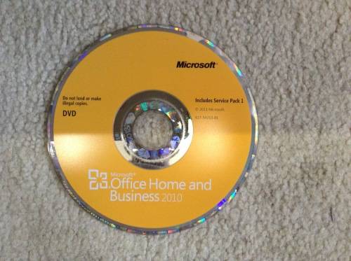 Office & Business - Microsoft office home and business 2010 CD ONLY ...