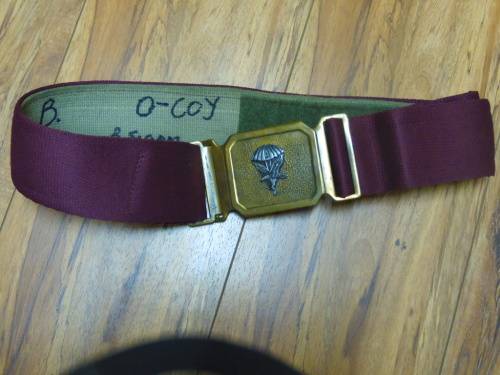 Belts & Buckles - 1 PARACHUTE BATTALION STABLE BELT was sold for R1,520 ...