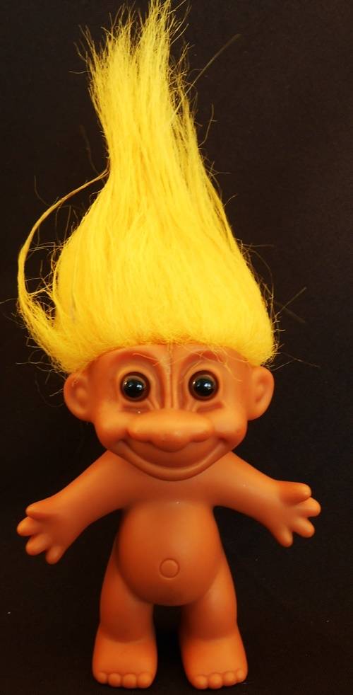 Dolls - Vintage Russ Troll from 1990 s with yellow hair was listed for ...