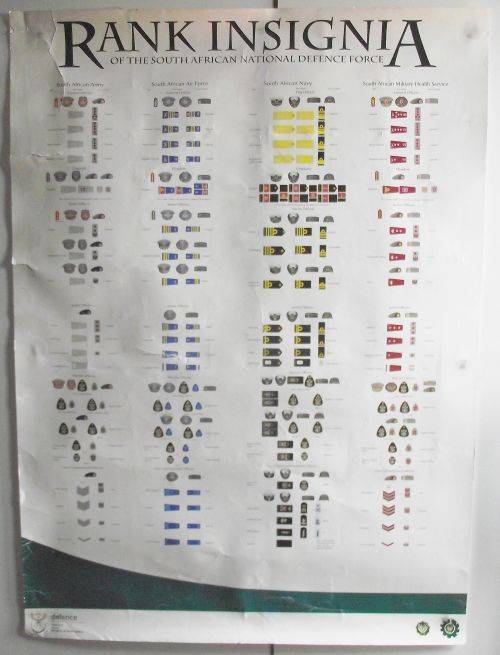 Documents & Literature - POSTER OF THE COMPLETE RANK INSIGNIA OF THE ...
