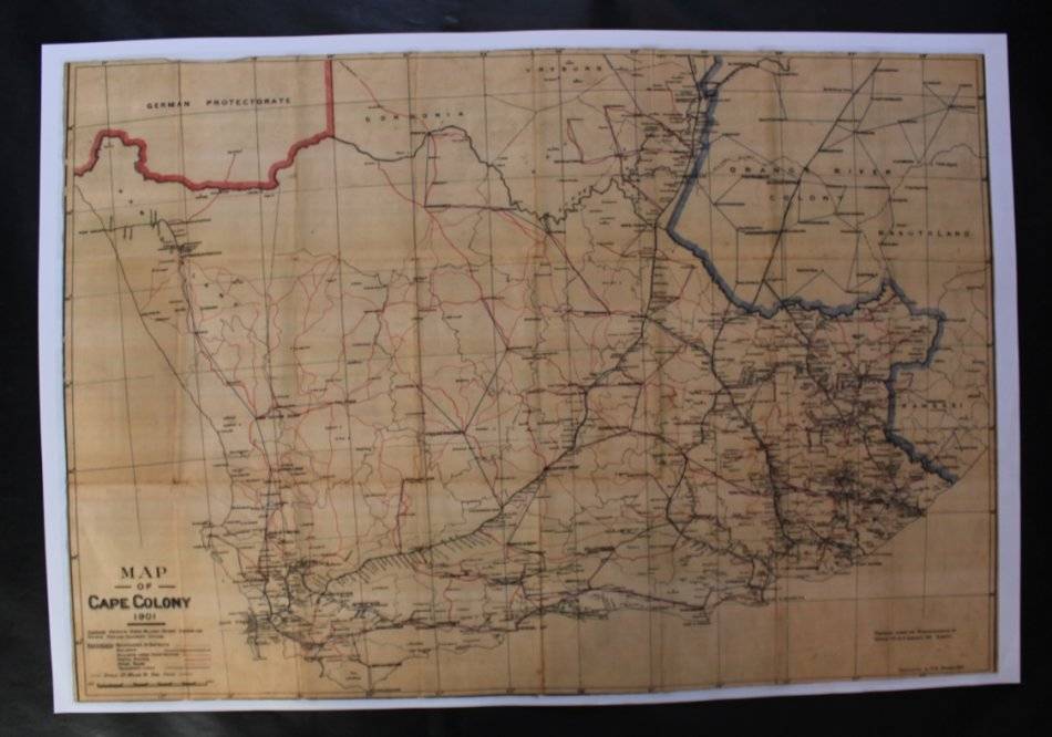 Maps - Map of Cape Colony 1901 Wall Map, Reproduction Print was listed ...