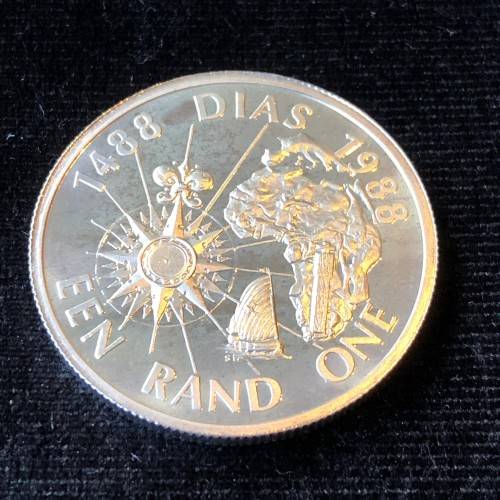 One Rand - 1988 Dias SILVER R1 Coin (PROOF) was sold for R125.00 on 9 ...
