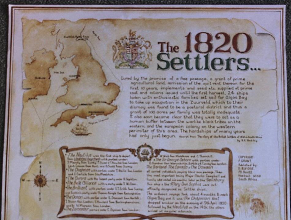 Maps - The 1820 Settlers Map, By P Grant was sold for R295.00 on 3 May ...
