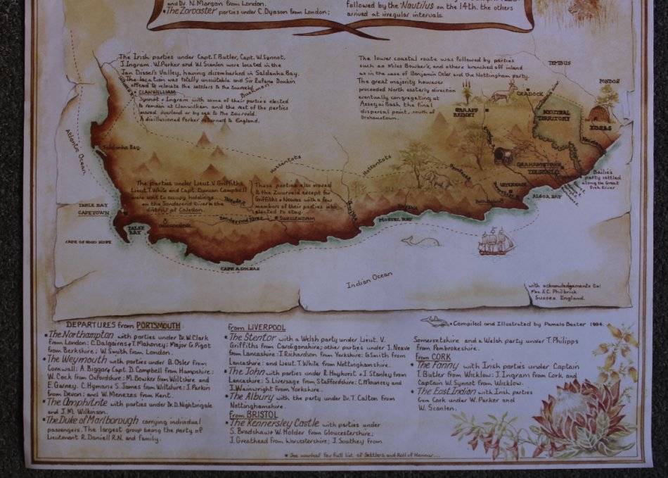 Maps - The 1820 Settlers Map, By P Grant was sold for R295.00 on 3 May ...