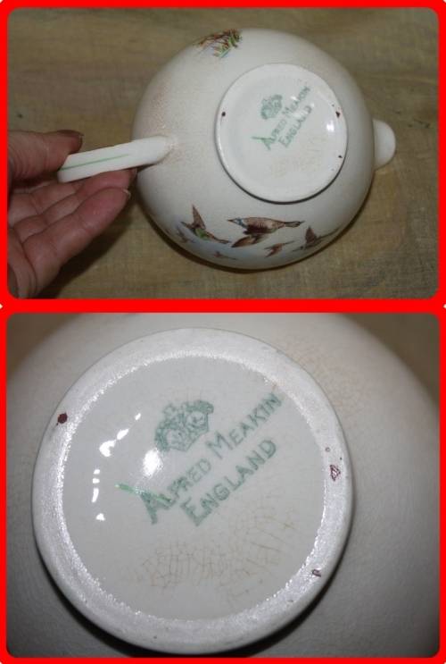 Crockery - ALFRED MEAKIN ENGLAND FLYING DUCK PATTERN JUG was sold for ...