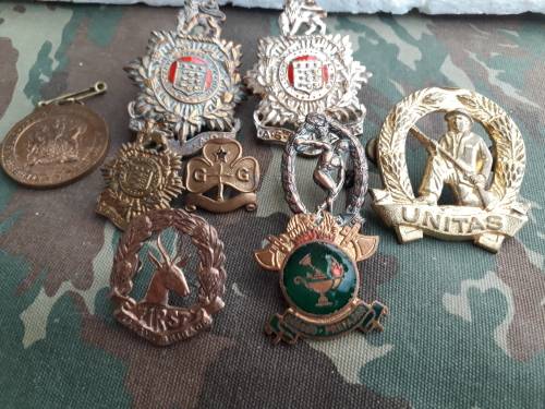 South African Army - Lot South Africa Army Badges All Pins Intact was ...