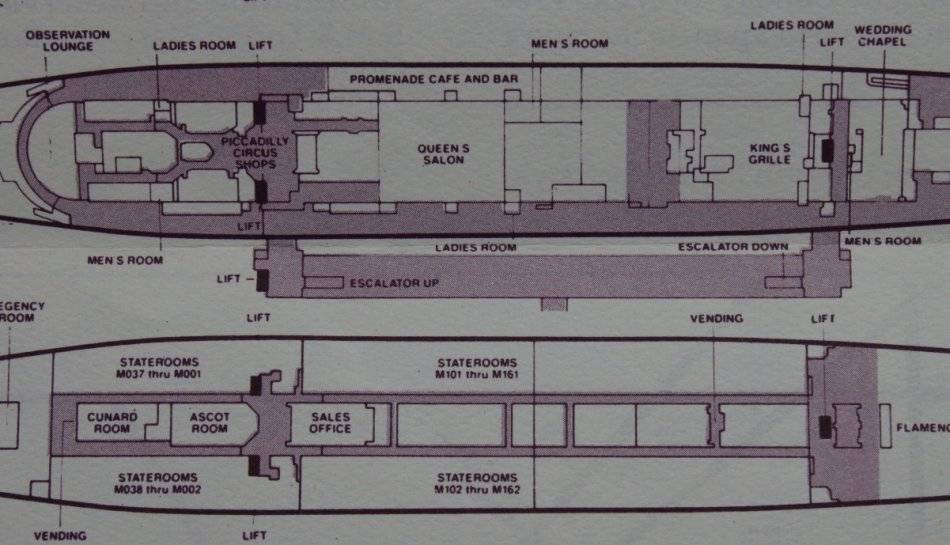 Posters - RMS Queen Mary Deck Layout Small Poster for sale in Cape Town ...
