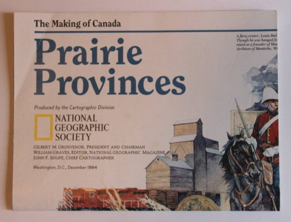 Maps - National Geographic Folded Map of the Prairie Provinces of ...