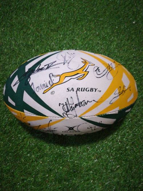 Sporting Memorabilia - Springbok signed rugby ball RWC 2015 team was ...