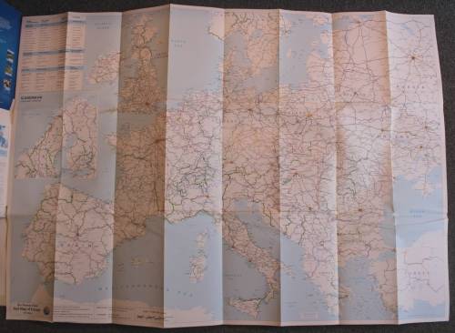 Maps - Thomas Cook Rail Map Europe 18th Edition Folded Map 2011 was ...