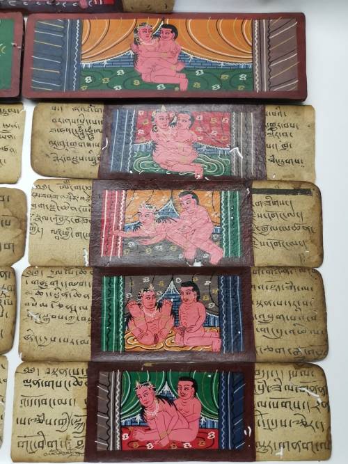 Ethnic & Tribal Art - ANTIQUE KAMA SUTRA PALM LEAF MANUSCRIPT was sold ...