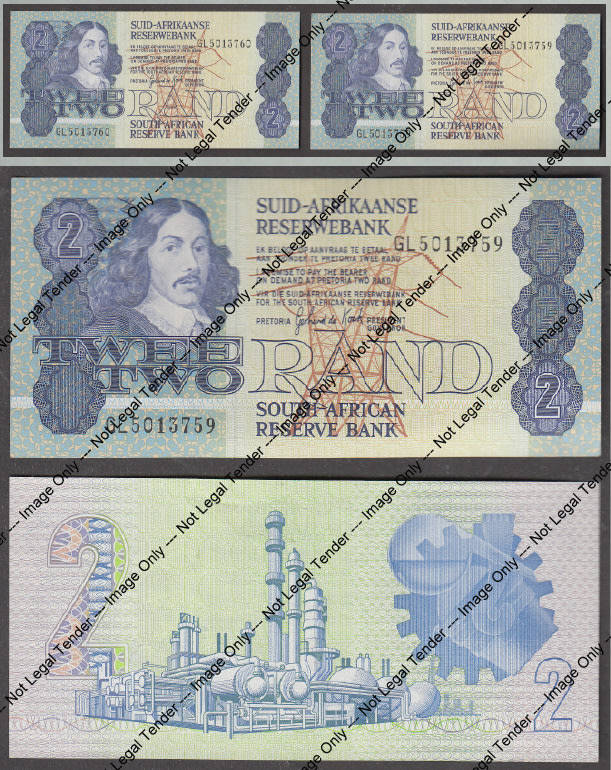 GPC de Kock - Two Jan van Riebeeck R2 Banknotes of the 1980s was sold ...