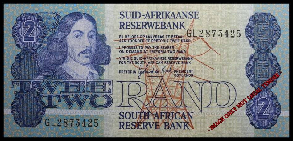 GPC de Kock - South African Bank Note : TWEE RAND - TWO RAND : GPC de ...