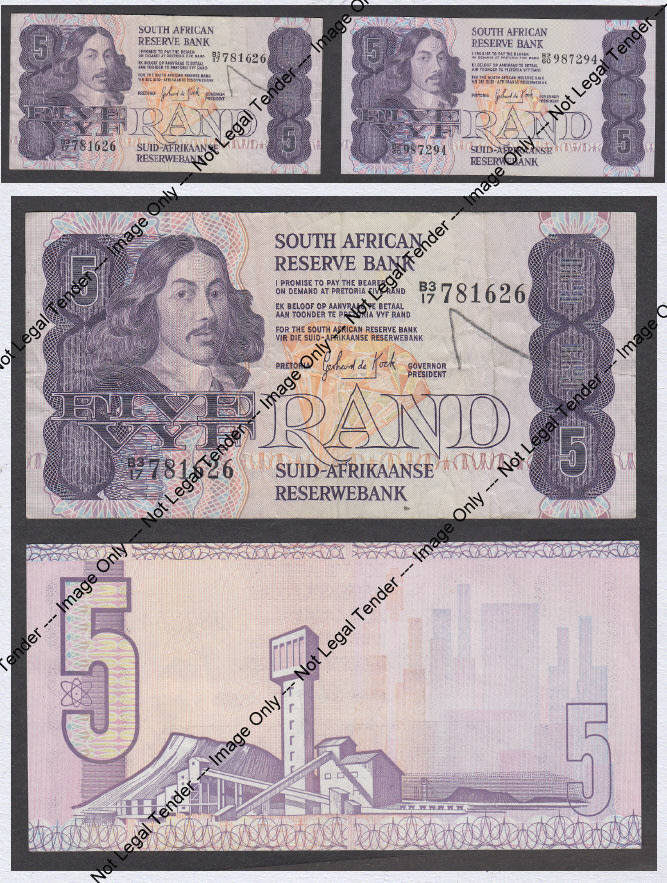 GPC de Kock - Republic of South Africa: Two Jan van Riebeeck R5 ...
