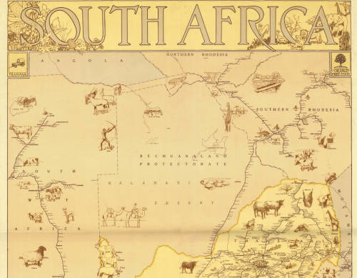 Maps - Vintage Map of South Africa 1946 1 x Map Digital Download for ...