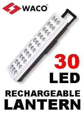Lamps & Lanterns - WACO 30 LED RECHARGEABLE LANTERN- BE PREPARED FOR ...