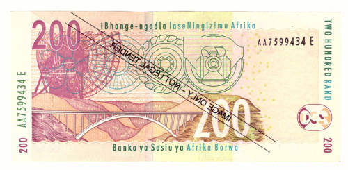 TT Mboweni - T T MBOWENI R200 RAND SOUTH AFRICAN BANK NOTE 2nd ISSUE ...