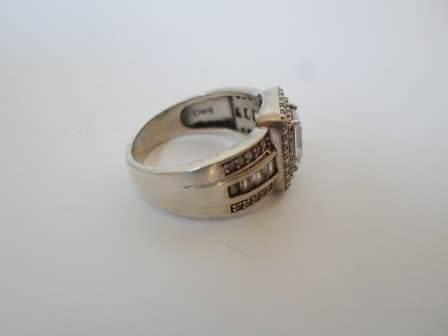 Rings - WOW!! SPECTACULAR CHETE STERLING SILVER & CZ RING 6,8g SIZE S ...