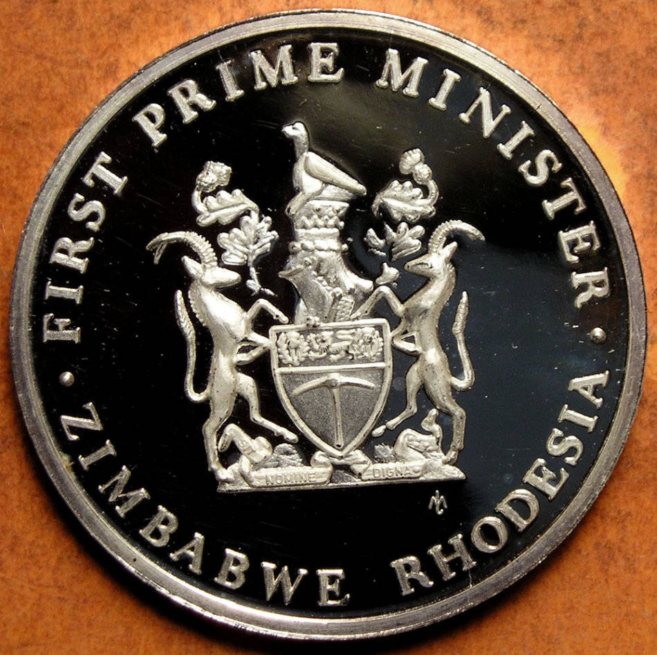 Commemorative - Zimbabwe-Rhodesia: 1979 First Prime Minister Bishop ...