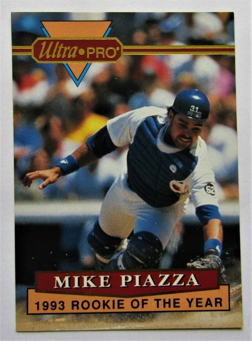 Trading Cards - 1993 Mike Piazza Rookie of the Year Ultra Pro Baseball ...