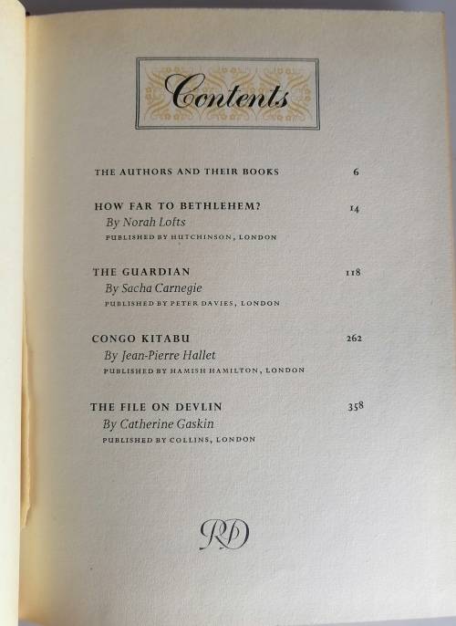 General Fiction - Reader`s digest condensed book: How far to Bethlehem ...