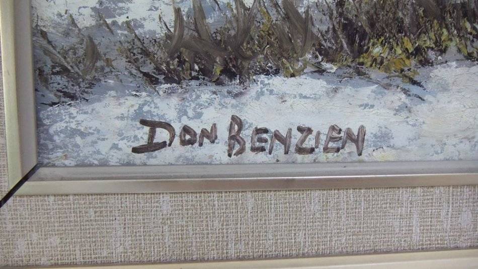 Paintings - A HUGE ORIGINAL OIL ON BOARD SEASCAPE SEA SIDE VILLAGE ...