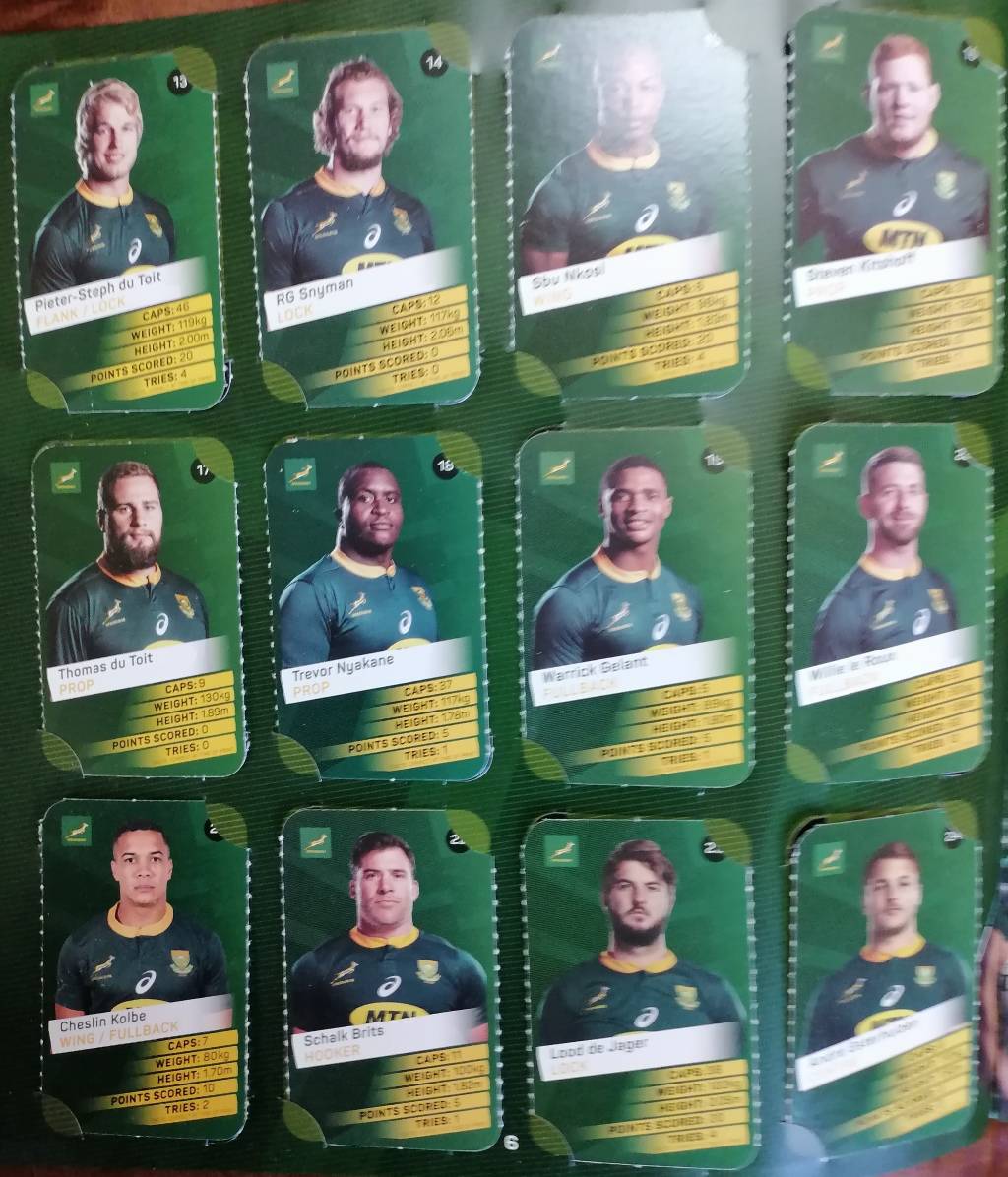 Sporting Memorabilia - Pick n Pay Super Cards, complete with all 72 ...