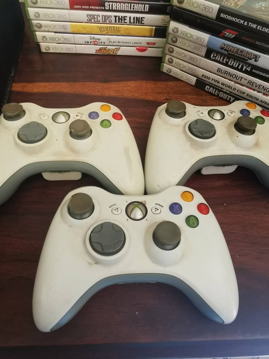 Xbox - Xbox 360 Console Plus 20 Games and 4 Remotes was sold for 2,070. ...